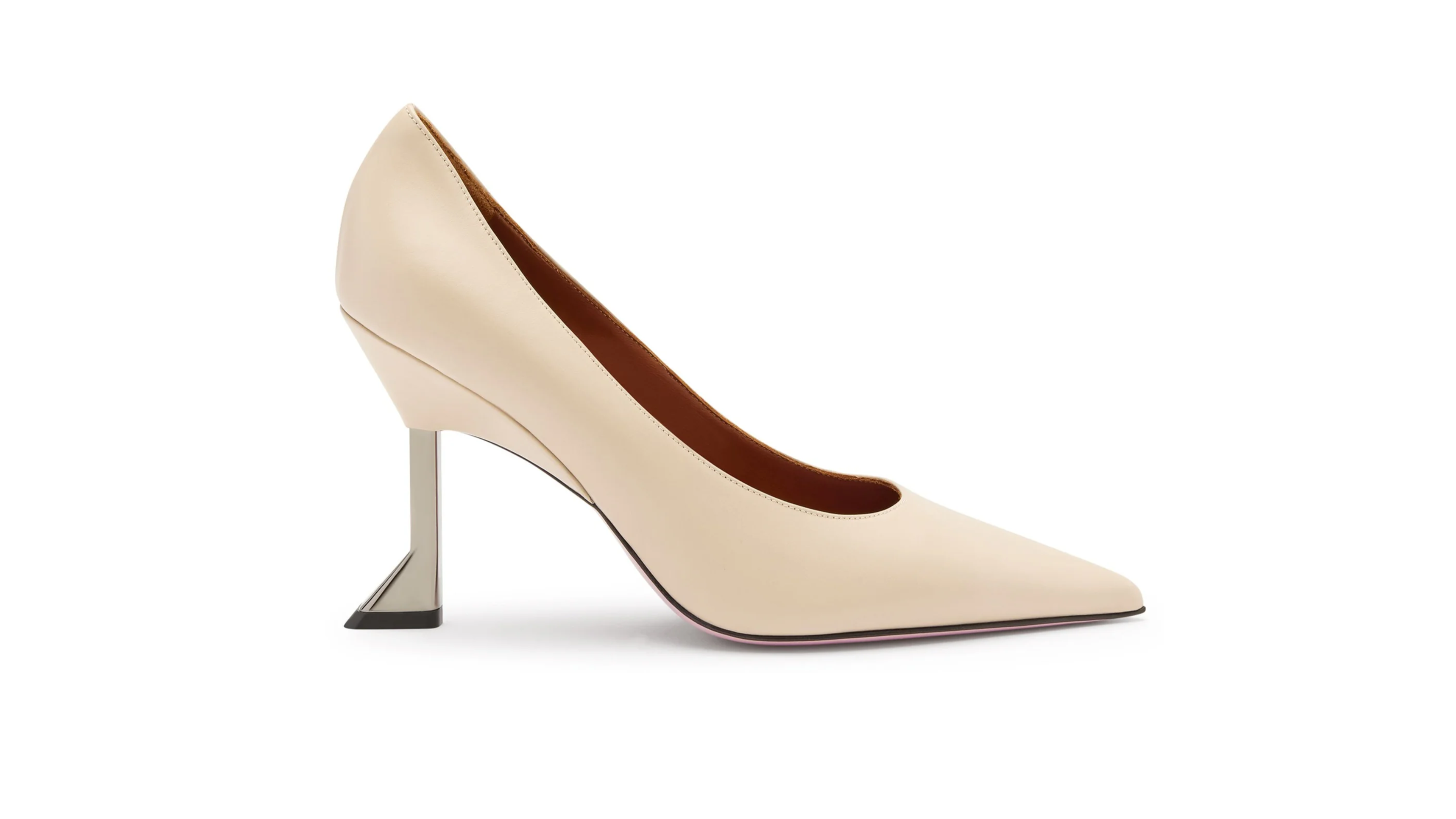 Eva Cream Pumps with wedge heel | Luxury Shoes Benedetta Boroli