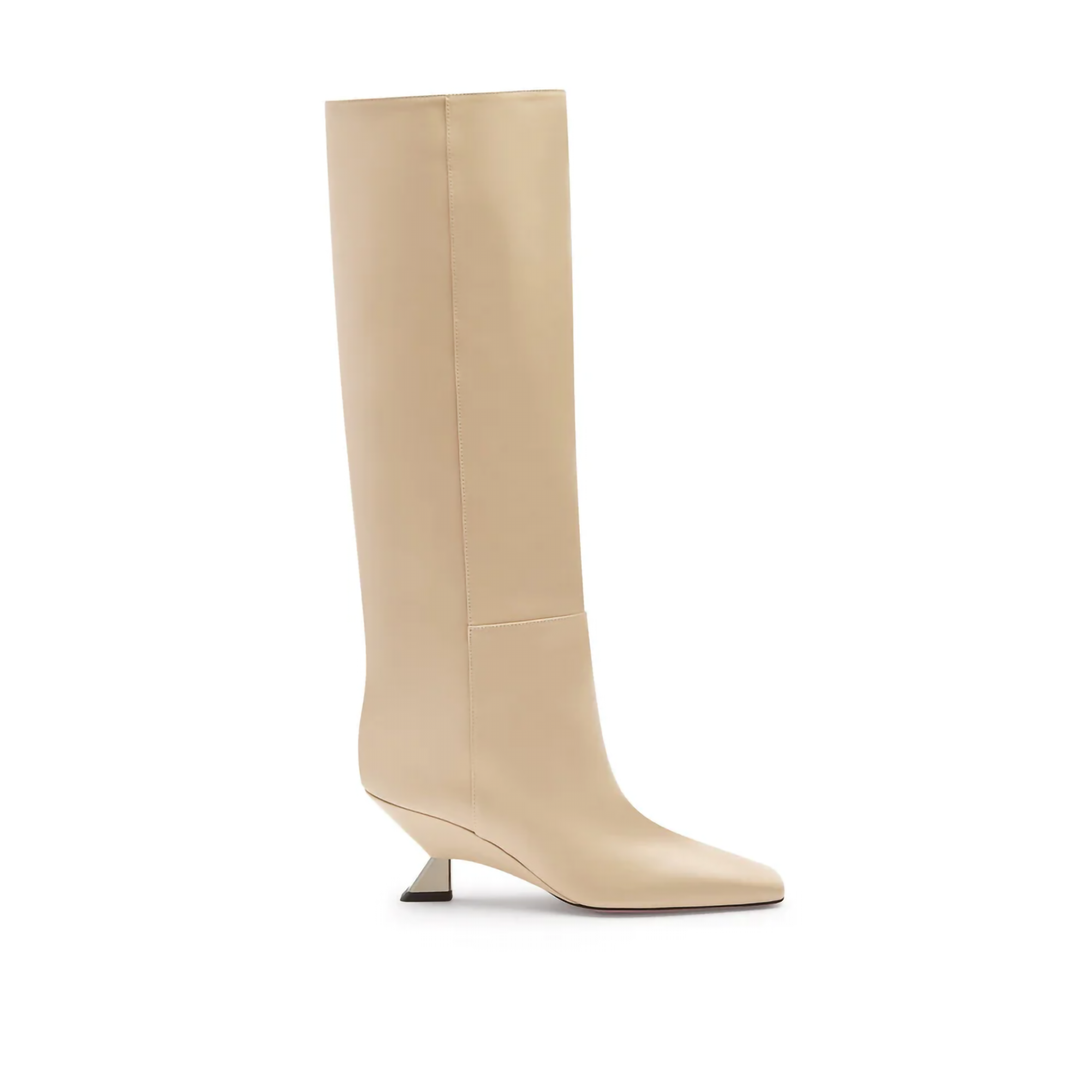 Stivale di lusso Petra Cream, tacco zeppa | Scarpe Donna Benedetta Boroli